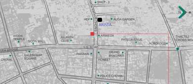 Shilp Group Shilp Arista Map - Bodakdev, Ahmedabad West Location Map