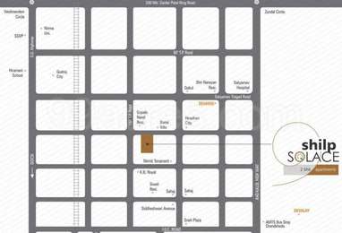 Shilp Solace Map - Chandkheda, Ahmedabad North Location Map