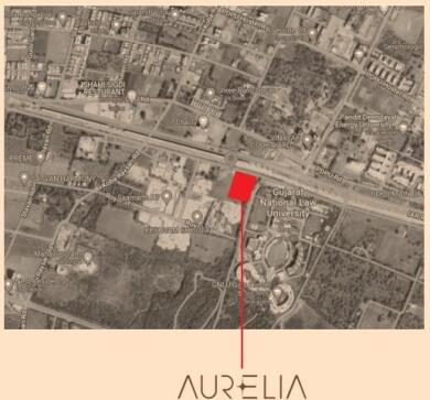 Shiv Buildcon Shiv Aurelia Map - Koba, Raysan Location Map