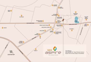 Shiv Builders Ahmedabad Shiv Aspire Map - Bopal, Ahmedabad West ...