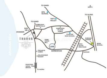 Shiv Shakti Developers Shiv Thakor Farm Map - Olpad, Surat Location Map