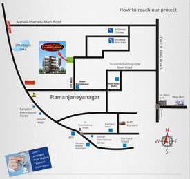 Shivaganga Infra Builders Hemavathi Dwarakamai Map - Uttarahalli, Bangalore Location Map