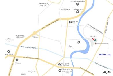 Shivalik Developers Ahmedabad Shivalik Curv Map - Gift City ...