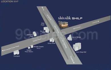 Shivalik Group Shivalik Shilp 2 Map - Keshavbaug, Ahmedabad West ...