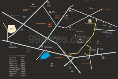 R and G Group The Address Map - Avanti Vihar, Raipur Location Map