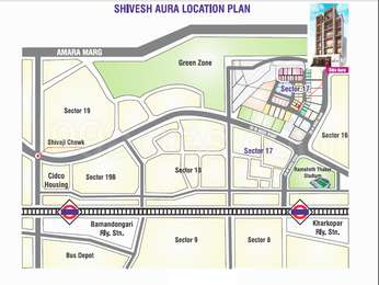 Shivesh Developers LLP Shivesh Aura Map - Ulwe, Navi Mumbai Location Map