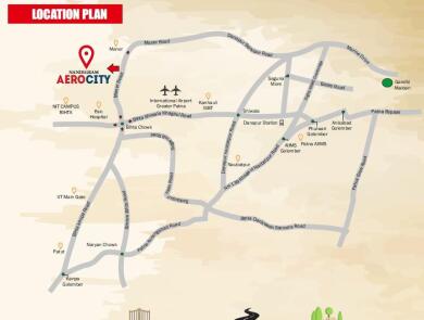 Shivlal Infracare Nandi Gram Aerocity Map - Bihta, Patna Location Map