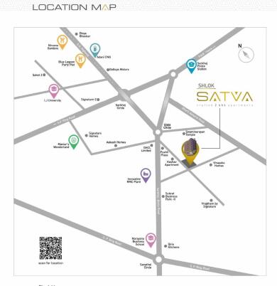 Shlok Developers Ahmedabad Shlok Satva Map - Sarkhej, Sarkhej Okaf ...