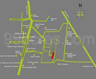 Shravanthi and BKN Group Shravanthi Paramount Map - Nyanappana Halli ...