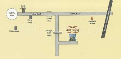 Shree Samarth Developers Samarth Heights Map - Shivane, Pune Location Map