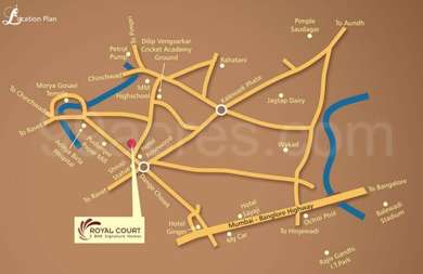 Shree Anand Venkateshwara Royal Court Map - Wakad, Pune Location Map