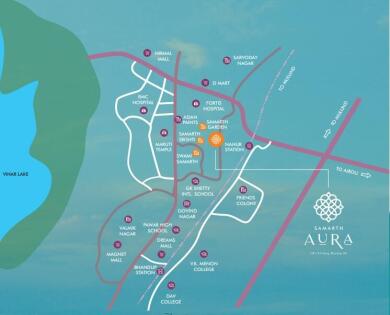 Shree Ashapura Realtors Shree Samarth Aura Map - Bhandup West, Mumbai ...