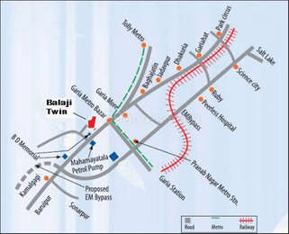 Sree Balaji Shree Balaji Twin Apartment Map - Garia, Kolkata Location Map