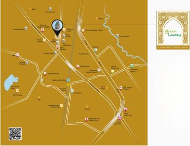 Shree Daan Developers Green Leaves Map - Chala, Vapi Location Map