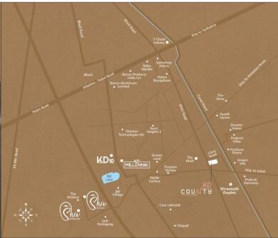 Shree Developers Vadodara Shree KD County Map - Kalali, Vadodara ...