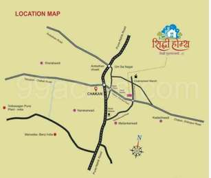 Shree Ganesh Developers Siddhi Homes Map - Chakan, Pune Location Map