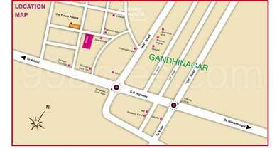 Satyamev Group Ahmedabad Satyamev Famosa Map - Sargasan, Gandhinagar ...