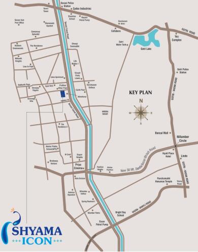 Shree Giriraj Developers Shyama Icon Map - Sevasi, Vadodara Location Map