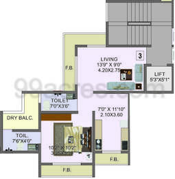 1 BHK Apartment / Flat for sale in Shree Sarva Thane West - 518 Sq. Ft ...