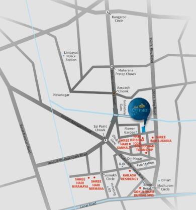 Shree Hari Group Surat Shree Hari Solitaire Map - Dindoli, Surat ...