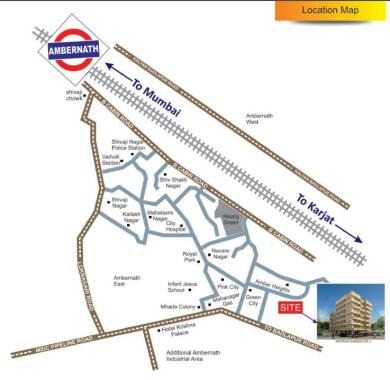Shree Heramb Builders Motiram Darshan NX 1 Map - Ambernath East, Thane ...