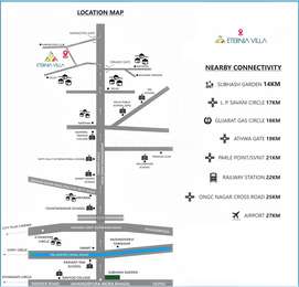 Eternia Group Eternia Villa Map - Narthan, Surat Location Map