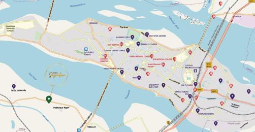 Jain Builders Odisha SRC Signature Map - Trisulia, Cuttack Location Map