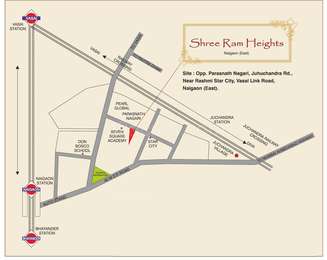 Shree Ram Realty Shree Ram Heights Map - Naigaon East, Mumbai Location Map