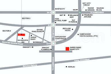 Shree Rang Group Shree Rang Icon Map - Sargasan, Gandhinagar Location Map