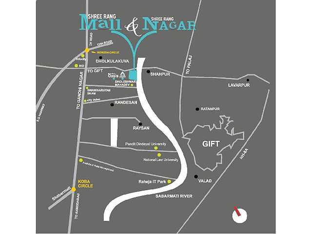 Shree Rang Mall Gandhinagar, Randesan | Resale Price List & Brochure