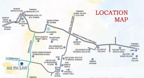 Shree Sai Builders Bengaluru Shree Sai Enclave Map - Kengeri, Bangalore ...
