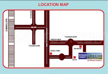 Shree Sai Samarth Construction Shree Sai Samarth Complex Map - Dombivli East, Mumbai Location Map