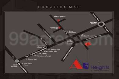 Shree Sarju Developers Shree Sarju A3 Heights Map - Motera, Ahmedabad ...