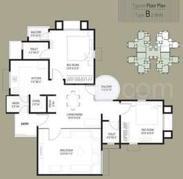 3 BHK / Bedroom Apartment / Flat for rent in Ganesh Genesis Gota ...