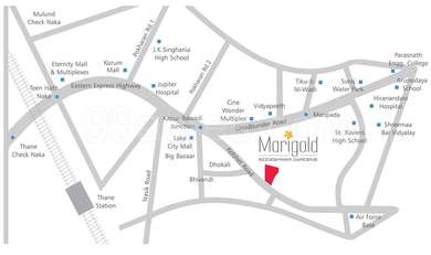 Shree Tirupati Group Shree Tirupati Marigold Map - Kolshet Road, Thane ...