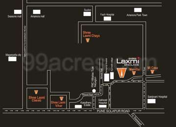 Shree Venkatesh Group Shree Laxmi Enclave Map - Hadapsar, Pune Location Map