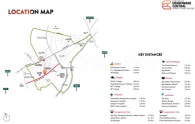 Shree Venkatesh Buildcon Venkatesh Erandwane Central Map - Erandwane ...