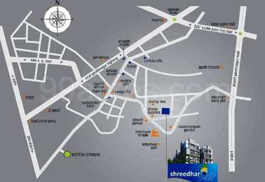 Shreedhar Developer Shreedhar Hills Map - Koteshwar, Ahmedabad North ...