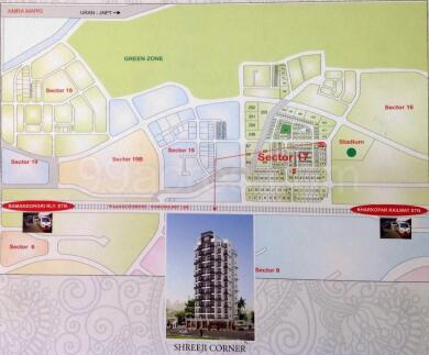 Shreeji Group Shreeji Corner Map - Sector 17 Ulwe, Navi Mumbai Location Map