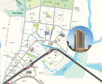 Shreeji Homes Mumbai Shreeji Estrella Map - Kharghar, Navi Mumbai Location Map