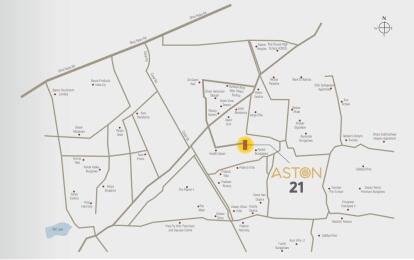 Shreeji Infra Space Aston 21 Map - Atladra, Vadodara Location Map