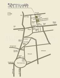 Shreenath Spaces Shreenath Sanidhya Map - Gotri, Vadodara Location Map