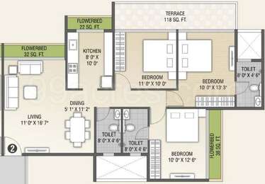 2 BHK Apartment / Flat for sale in Delta Tower Ulwe Mumbai Navi - 1276 ...