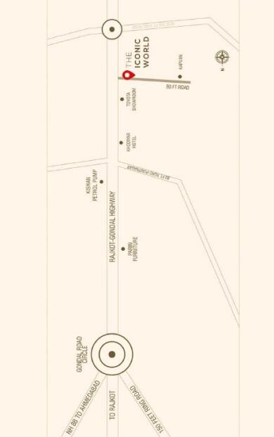 The Corporate World The Iconic World Map - Kangsiyali, Rajkot Location Map