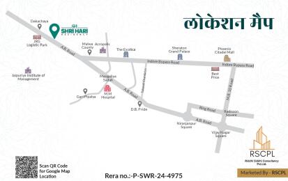 Shri Hari Navnirman LLP Shri Hari Residency Map - Lasudiya Parmar ...