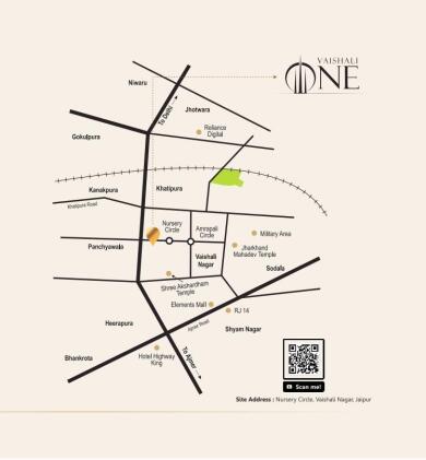 Shri Khatu Shyam Real Estate Shri Vaishali One Map - Vaishali Nagar ...