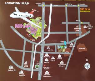 Shri Om Sai Builders Shri Golden Park Map - Rui, Nagpur Location Map