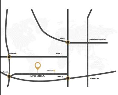 Shri Parshva SP Epitome Map - Shela, Ahmedabad West Location Map
