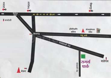 Shri Swami Samarth Developers Pune Samarth Park Map - Wadebolai, Pune ...