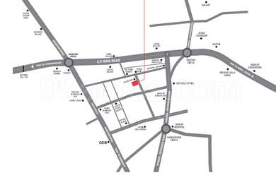 Shrinand Buildcon Shrinand Crown 44 Map - Hanspura, Ahmedabad East ...